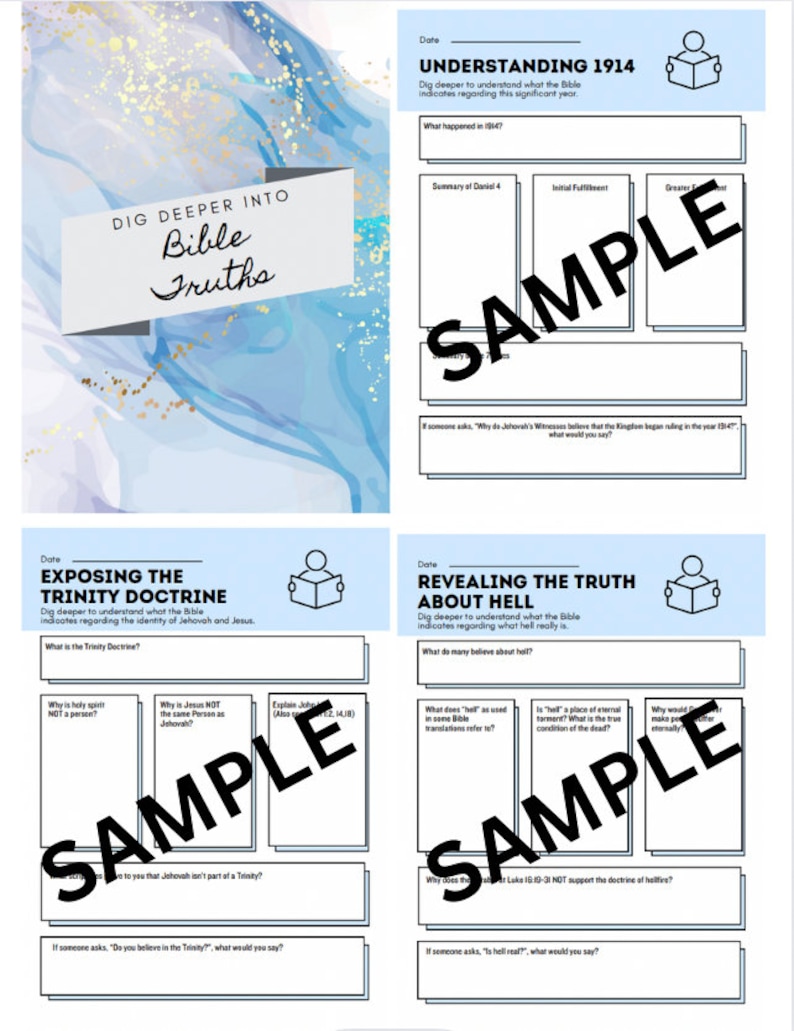 Dig Deeper Into Bible Truths || JW Homeschool Activity for Teens and ...