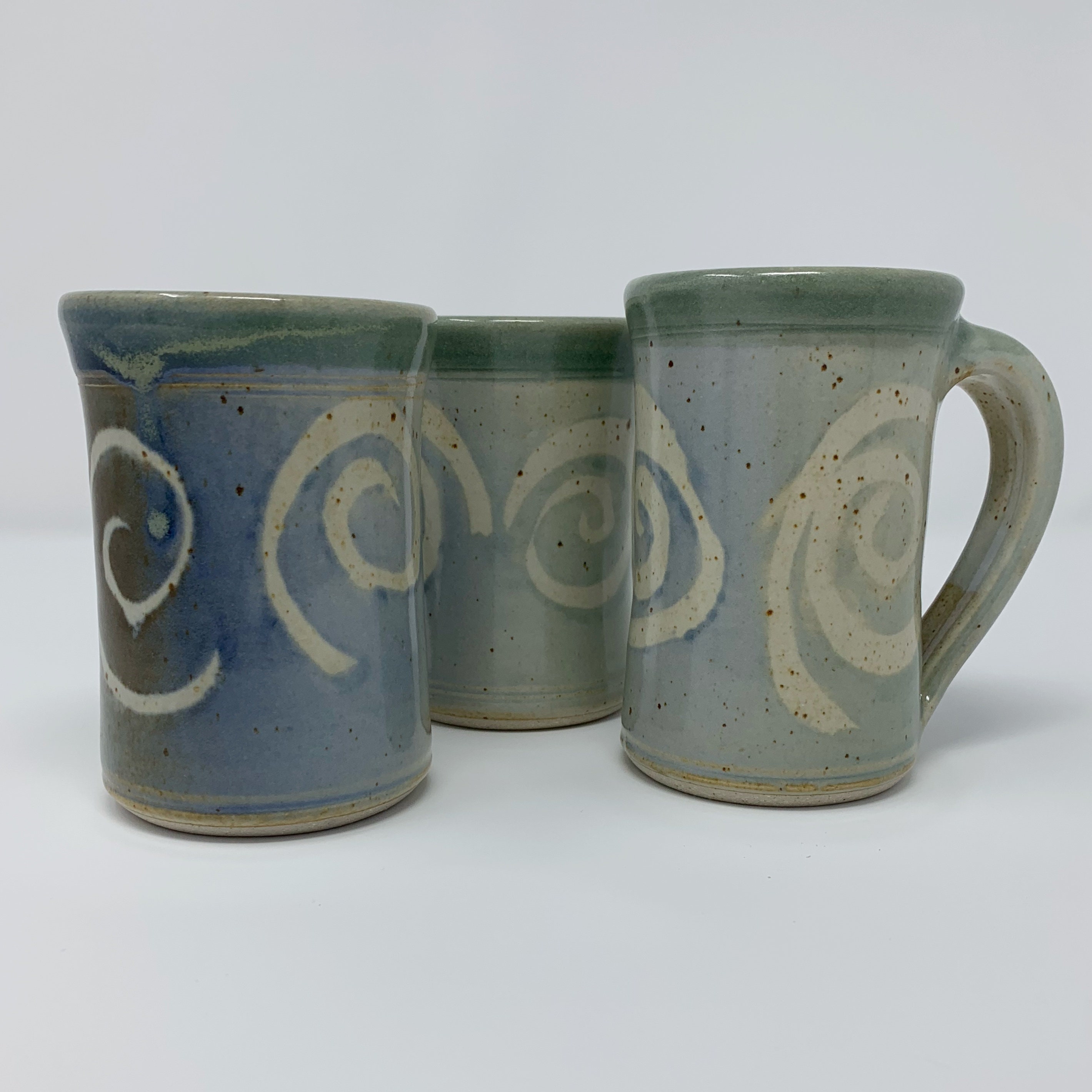 Handmade Ceramic Swirl Mugs - Etsy