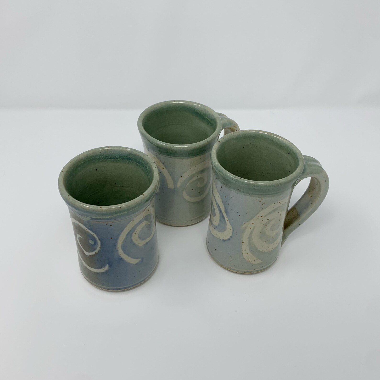 Handmade Ceramic Swirl Mugs - Etsy