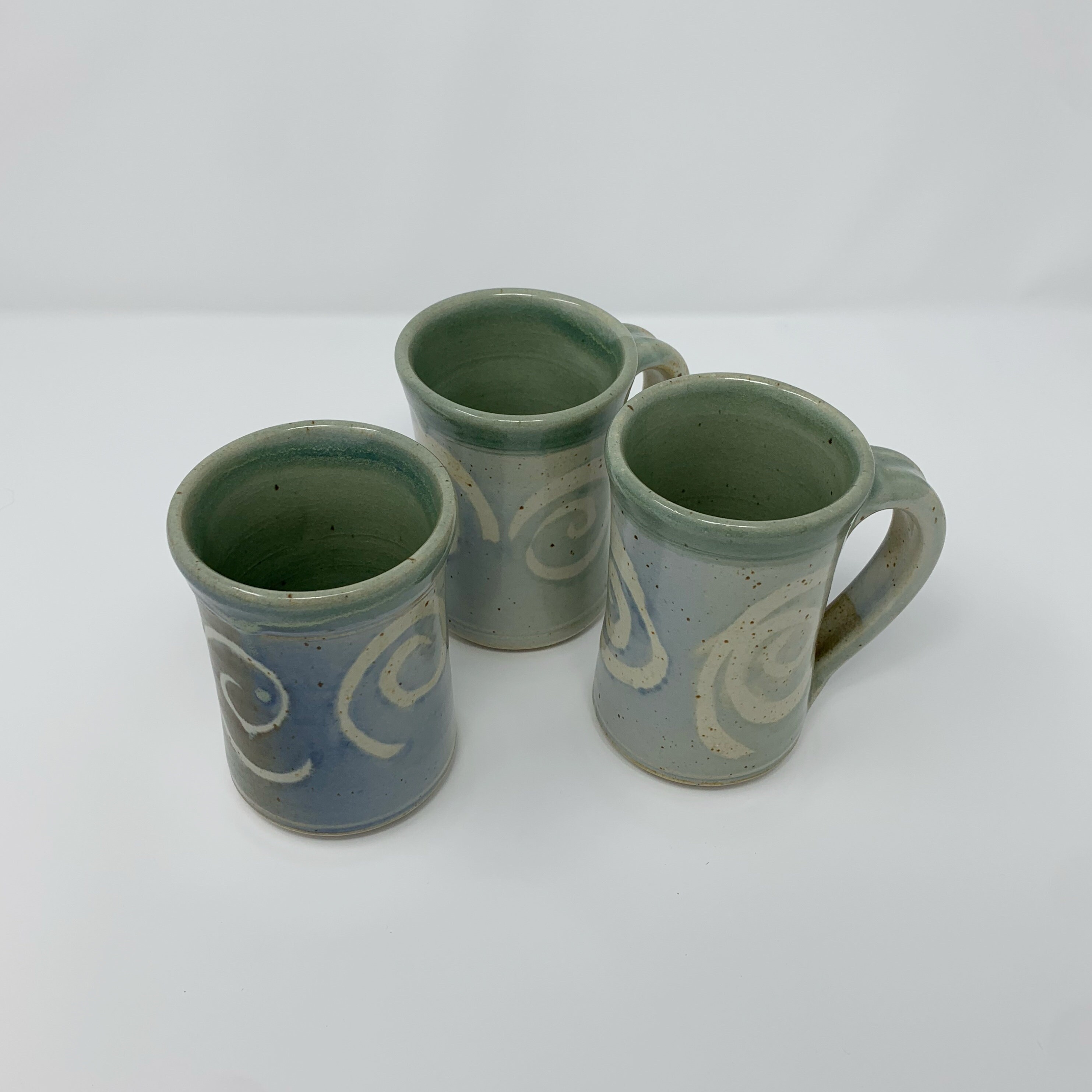 Handmade Ceramic Swirl Mugs - Etsy