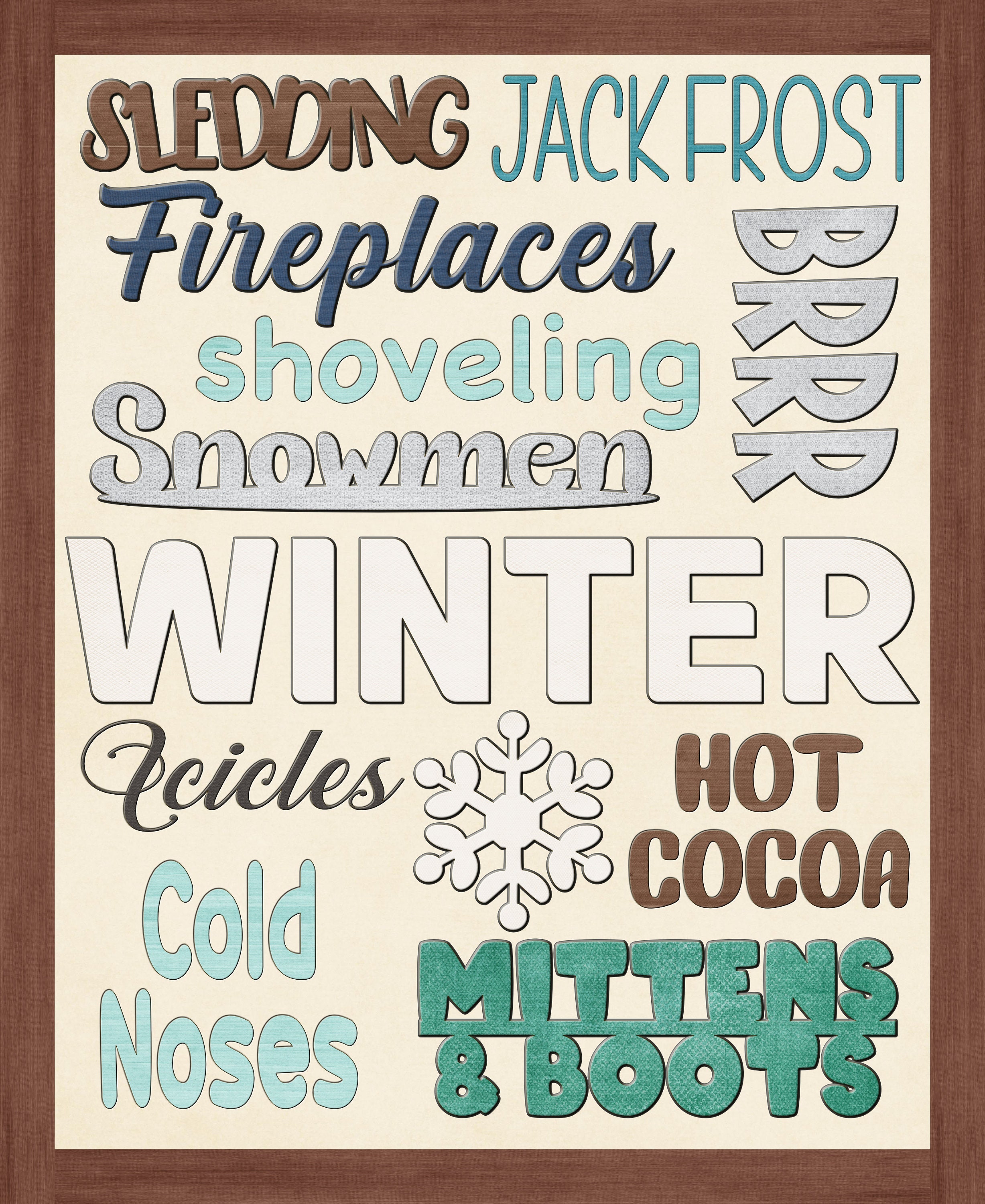 SVG Laser File Four Seasons Wall Word Art Holiday Word Art - Etsy