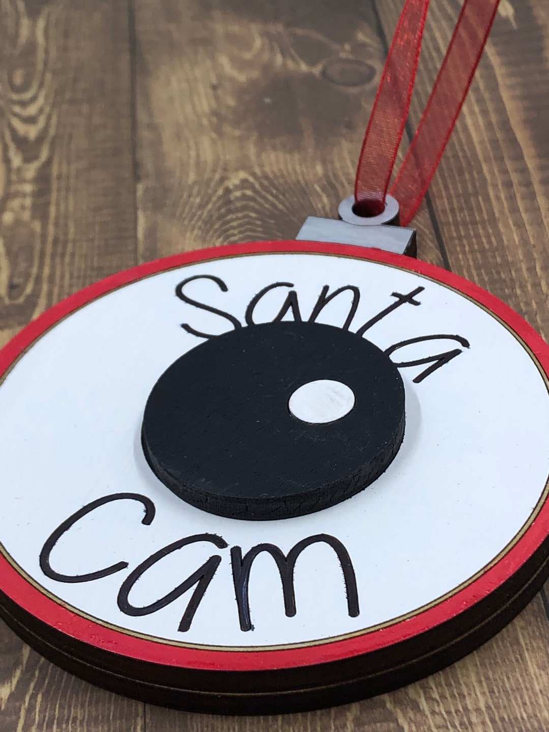 Santa Cam Ornament, Santa Cam SVG, Laser Cut Ornament, Christmas SVG ...