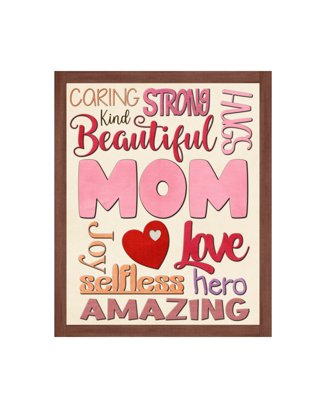 Mothers Day SVG Subway Sign, SVG Laser File, Holiday Word Art, Subway ...