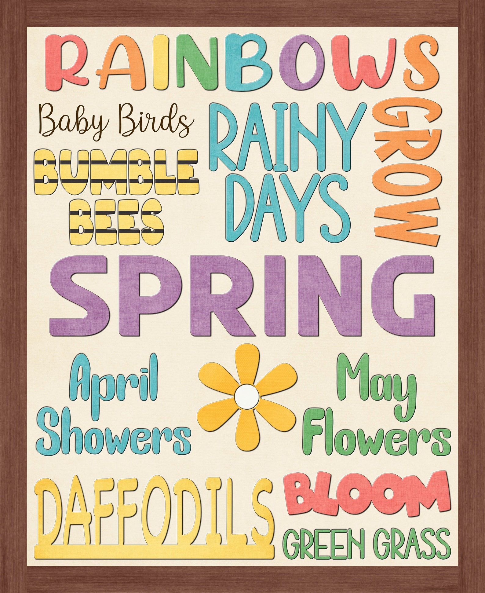 SVG Laser File Four Seasons Wall Word Art Holiday Word Art - Etsy