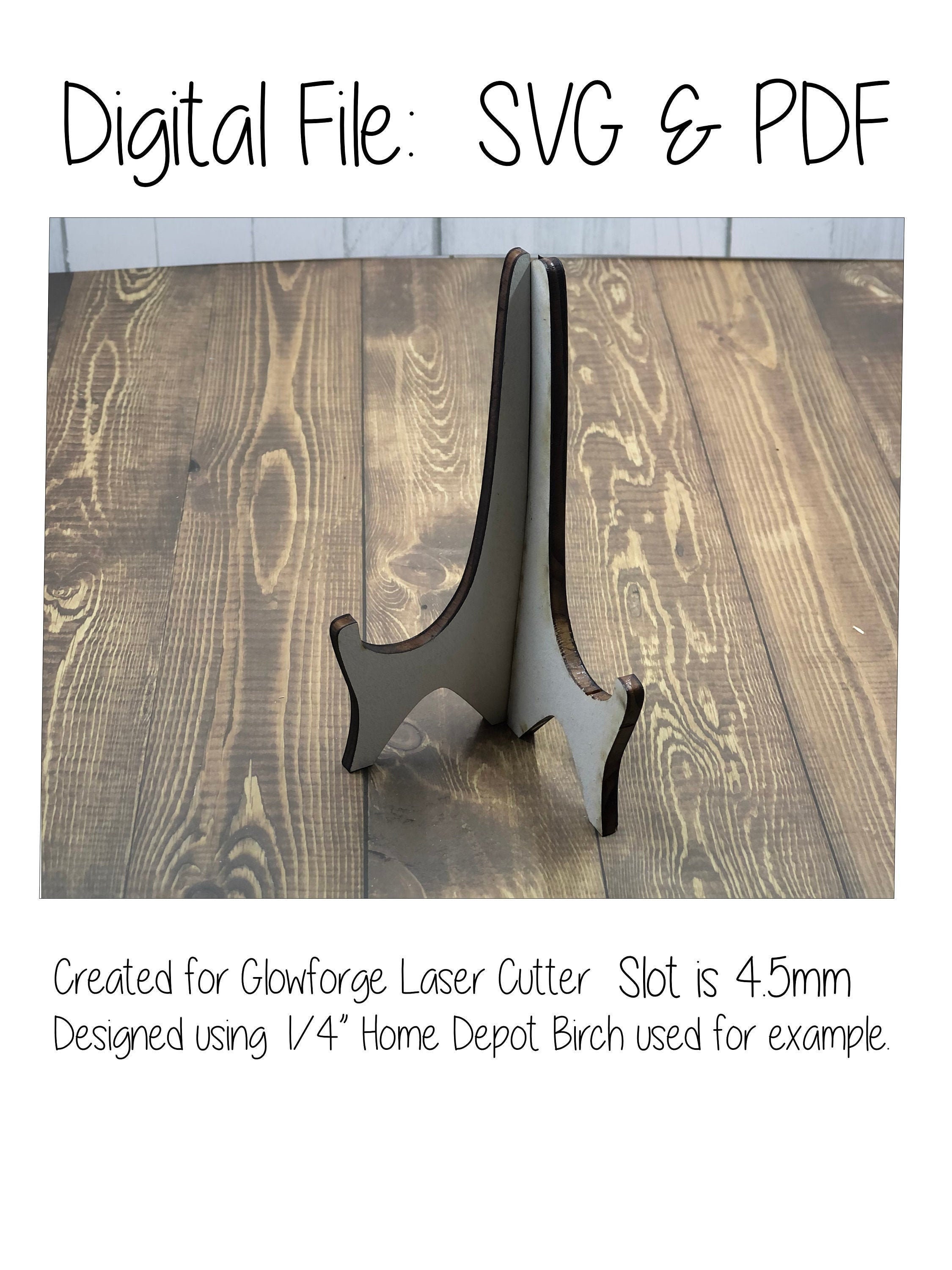 Mini Easel SVG File, SVG Laser Cut File Tier Tray Frame Easel, Tier ...