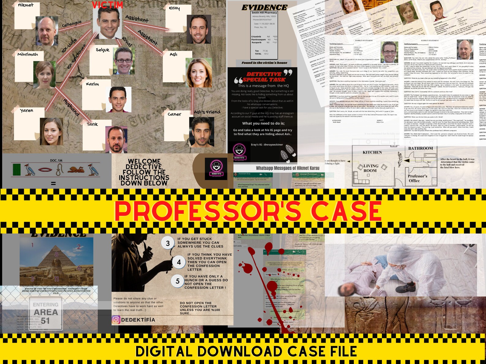 Printable Murder Mystery Game-digital Case-unsolved Mystery - Etsy