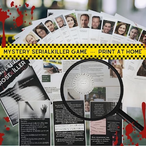 Printable Murder Mystery Game- True Crime-serial Killer Case-instant ...