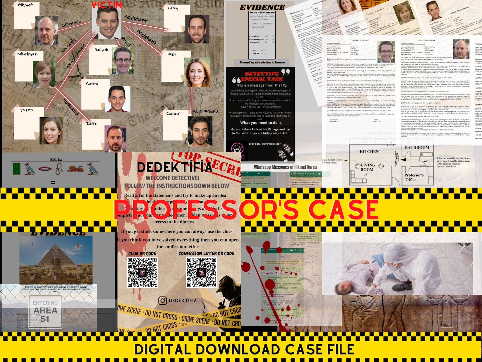 Printable Murder Mystery Game-digital Case-unsolved Mystery Case File ...