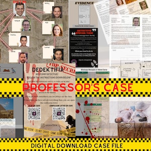 Printable Murder Mystery Game-digital Case-unsolved Mystery Case File ...