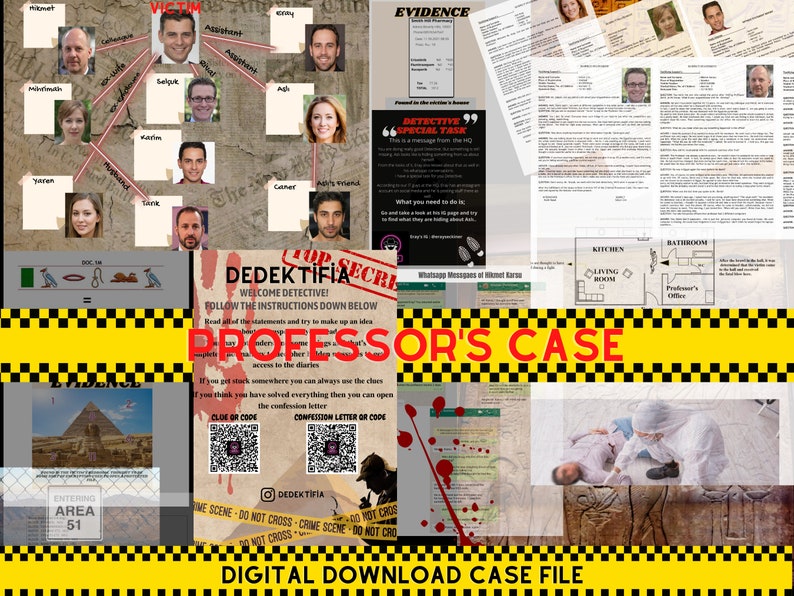 Printable Murder Mystery Game-digital Case-unsolved Mystery Case File ...