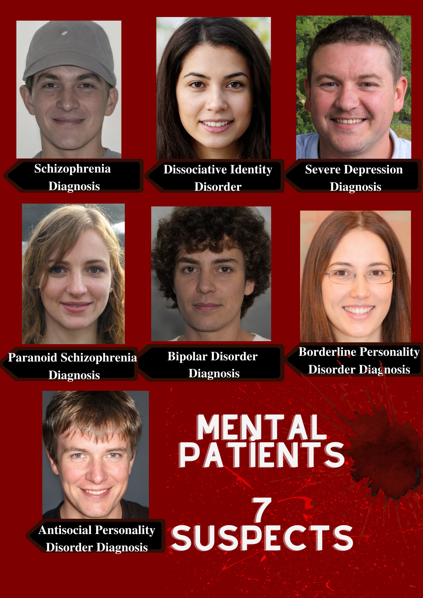 Mental Asylum Murder,printable Detective Game,unsolved Cold Case Files ...