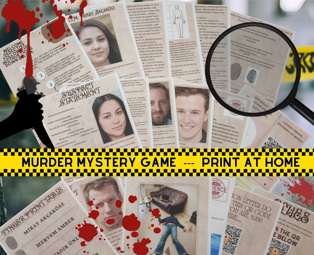 Printable Murder Mystery Game Unsolved Cold Case Files Cold Case