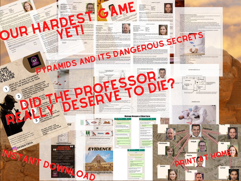 Printable Murder Mystery Game-digital Case-unsolved Mystery Case File ...