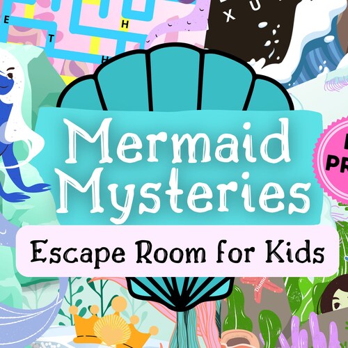Escape Room for Kids Printable Party Game Under the Sea - Etsy