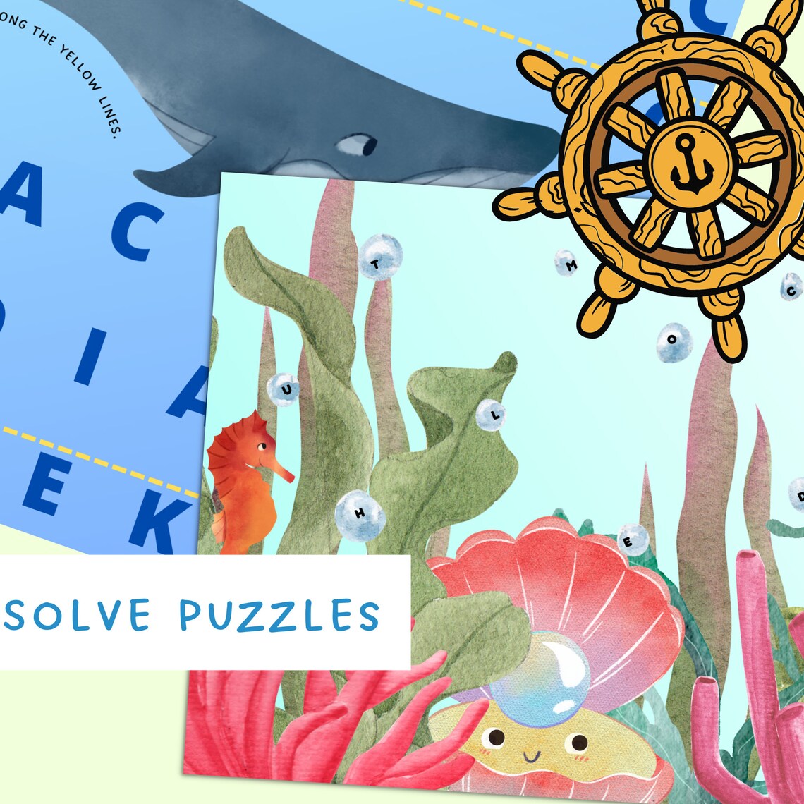 Ocean Animals Escape Room for Kids Sea Animals Printable Escape Room ...