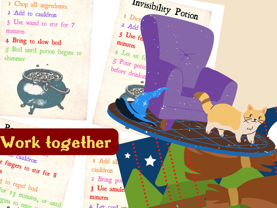 Wizard Escape Room for Kids Printable Magic School Game DIY Kit ...