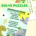 Dinosaur Escape Room for Kids Dinosaur Preschool Escape Room Printable ...