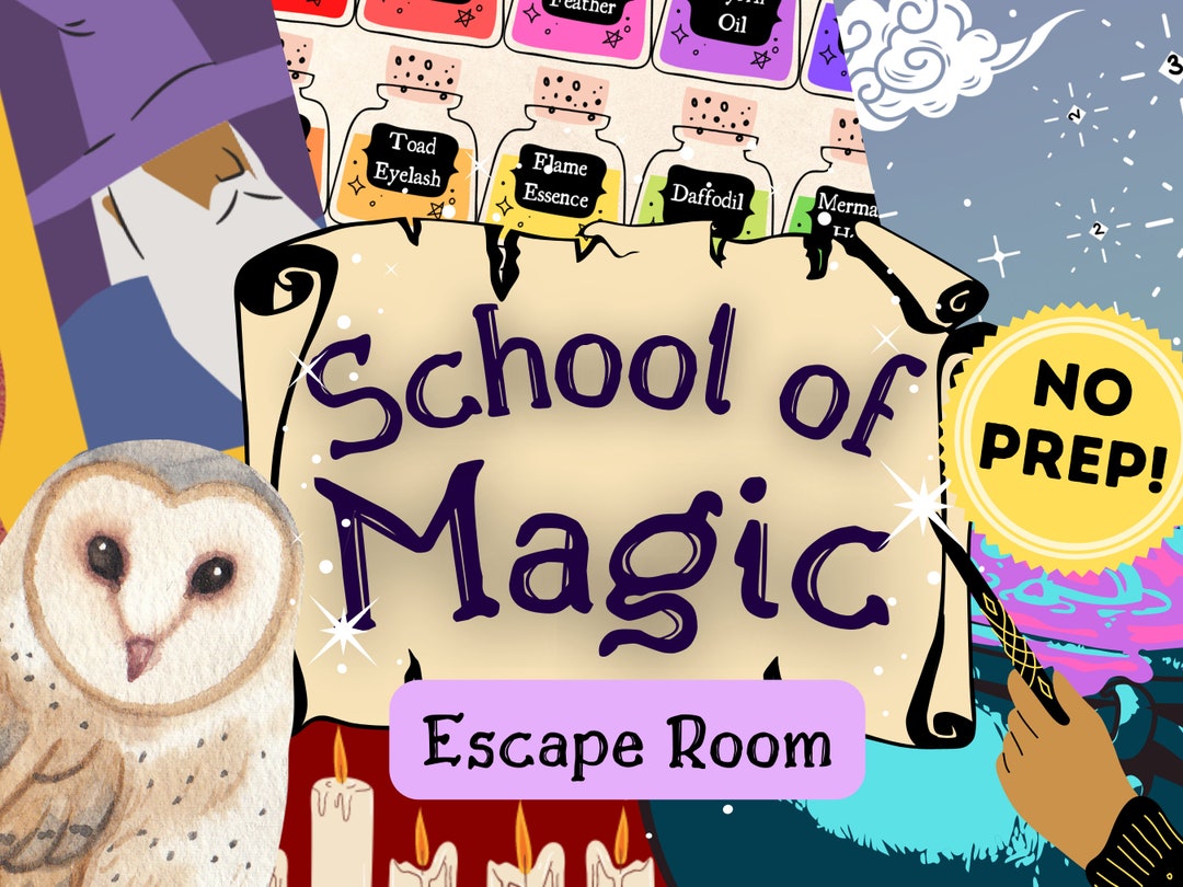 Wizard Escape Room Game Printable Magic School (Download Now) - Etsy UK