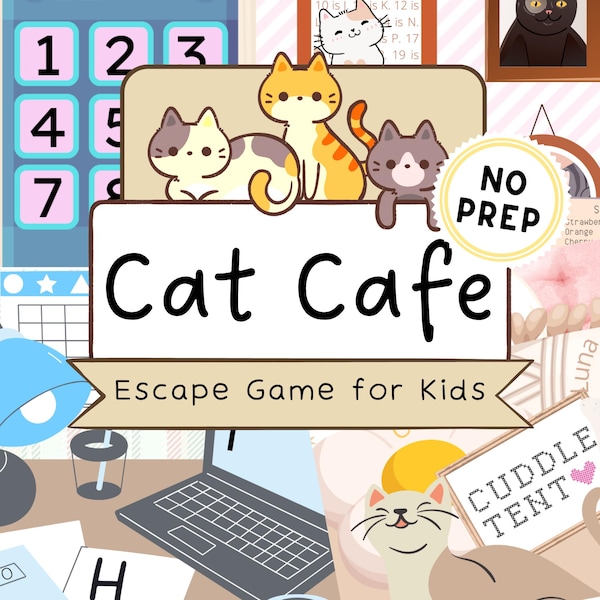 Cat Game Cafe - Etsy