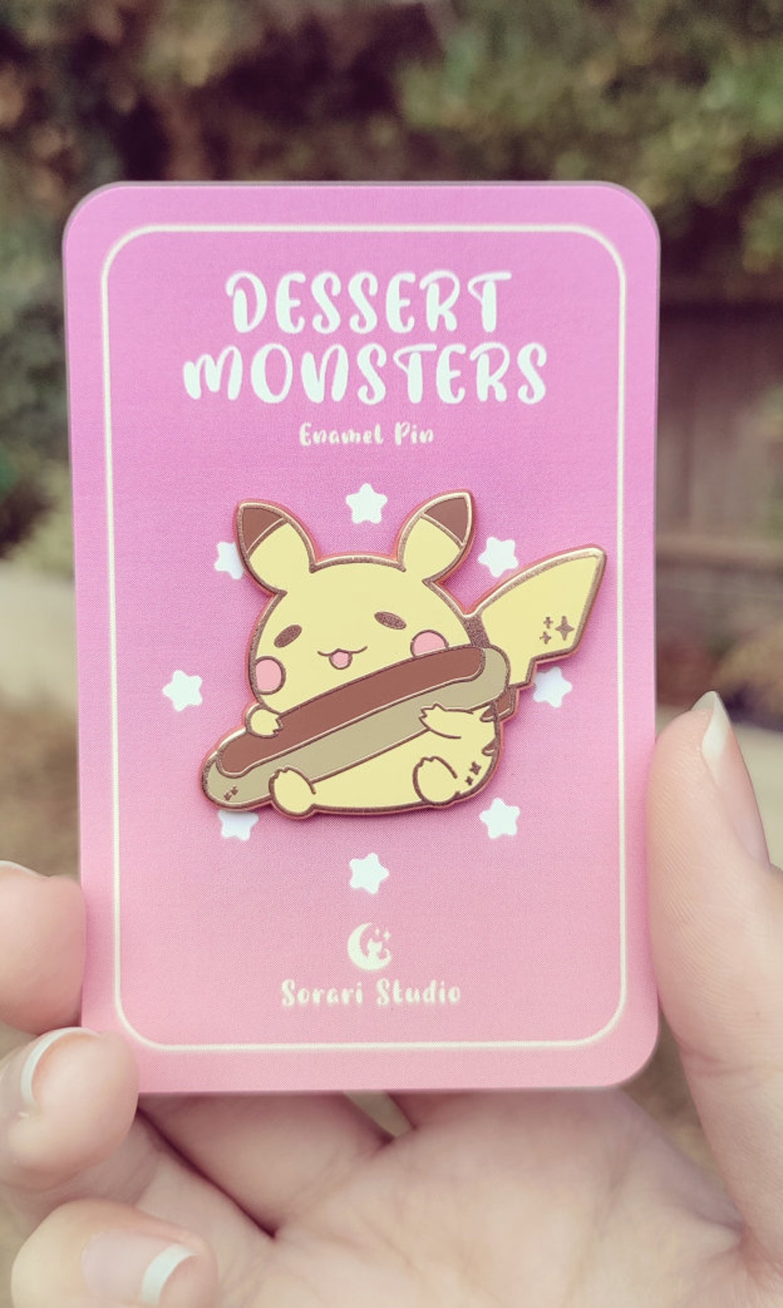 Pokemon Inspired Desserts Enamel Pins Pikachu, Eevee, Dedenne ...