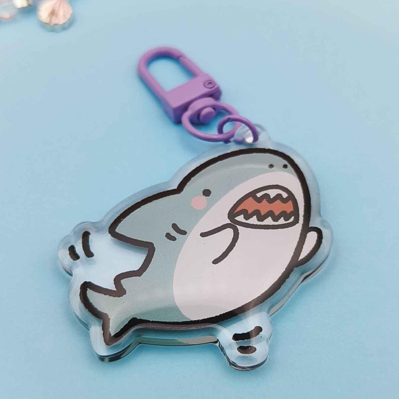 Blahaj Keychain - Etsy