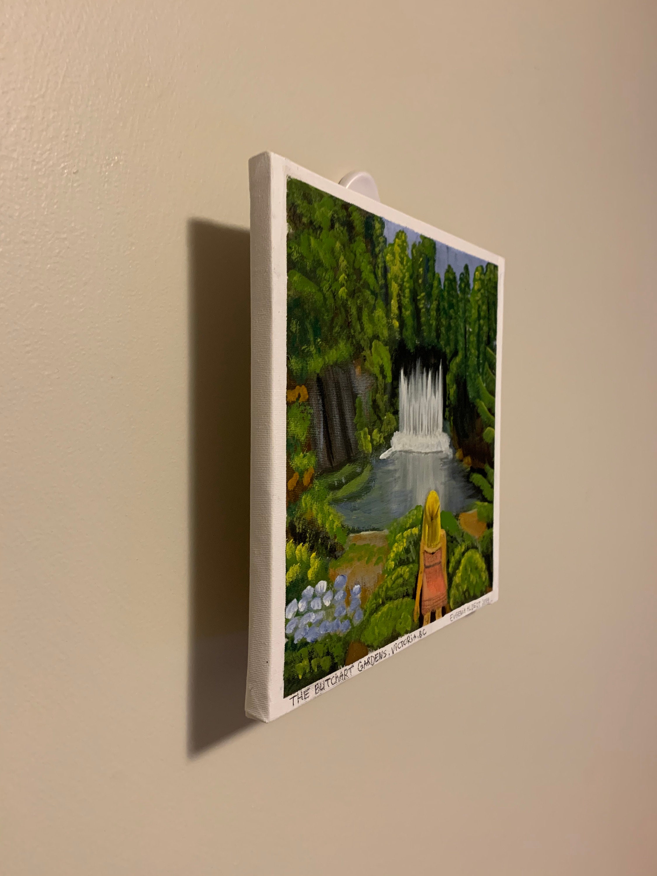 Original Acrylic Painting of Butchart Gardens - Etsy