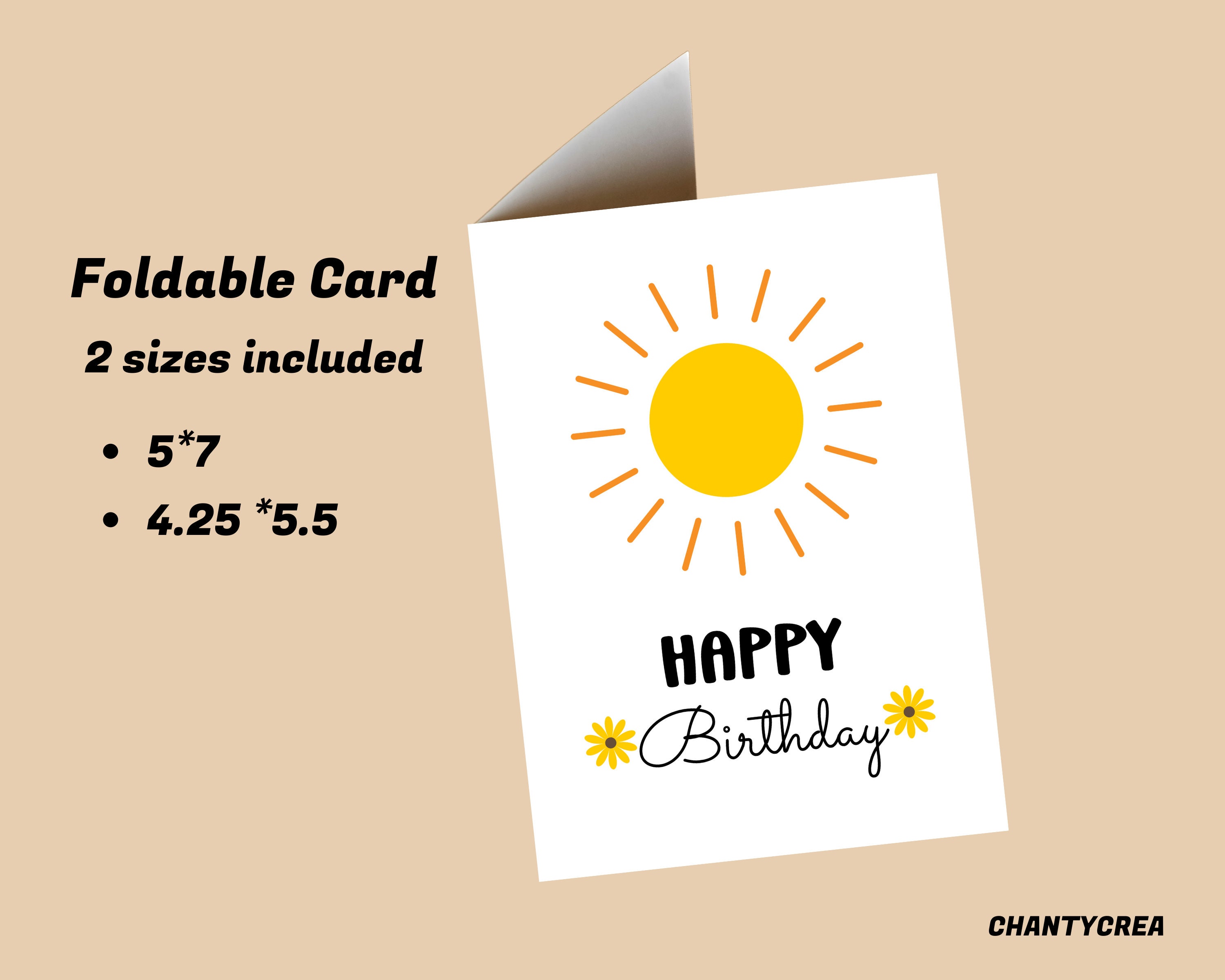 Happy Birthday Card Printable PDF | Printable Birthday Card ...