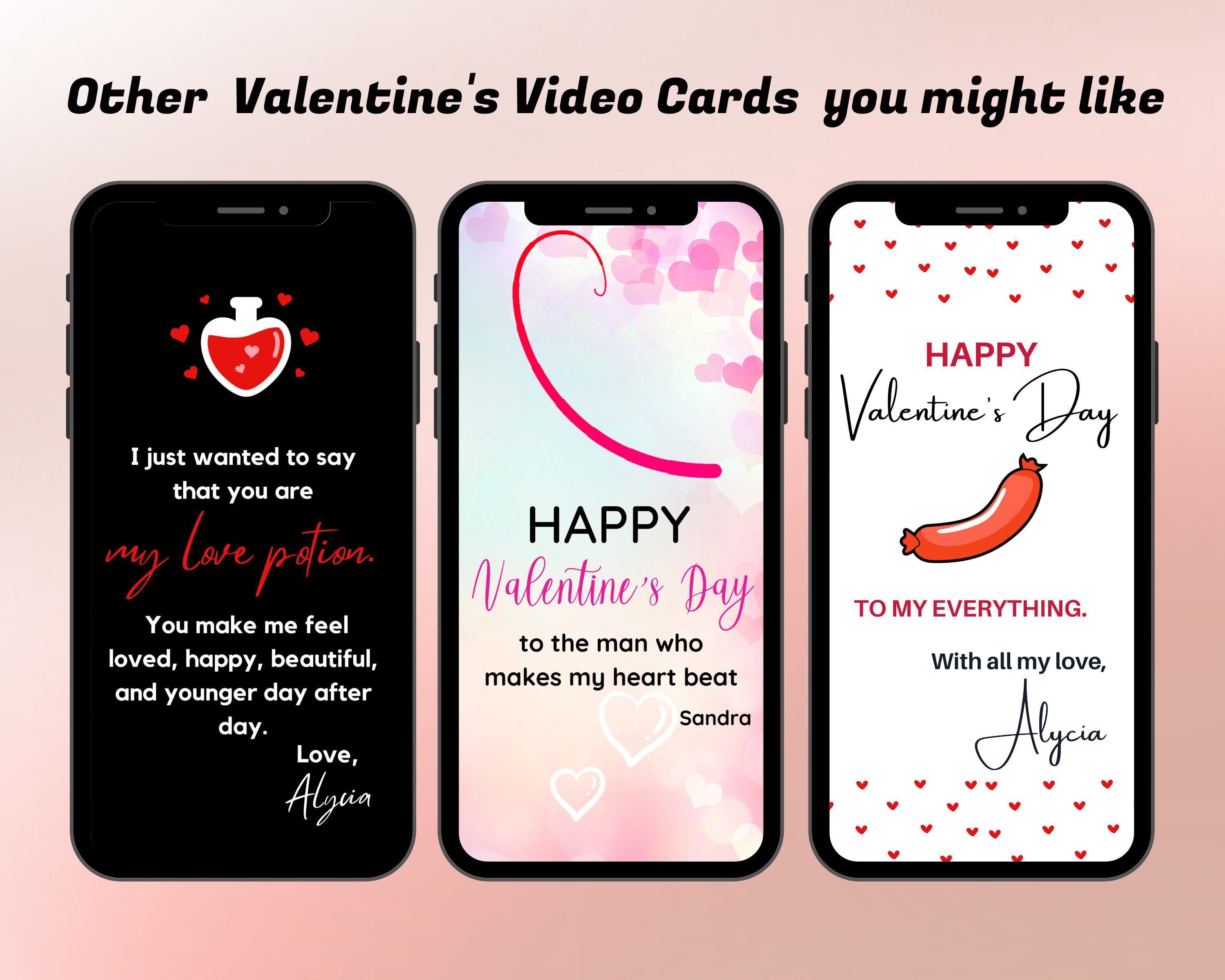 Happy Valentines Day E-card | Personalized Valentine Video Card ...