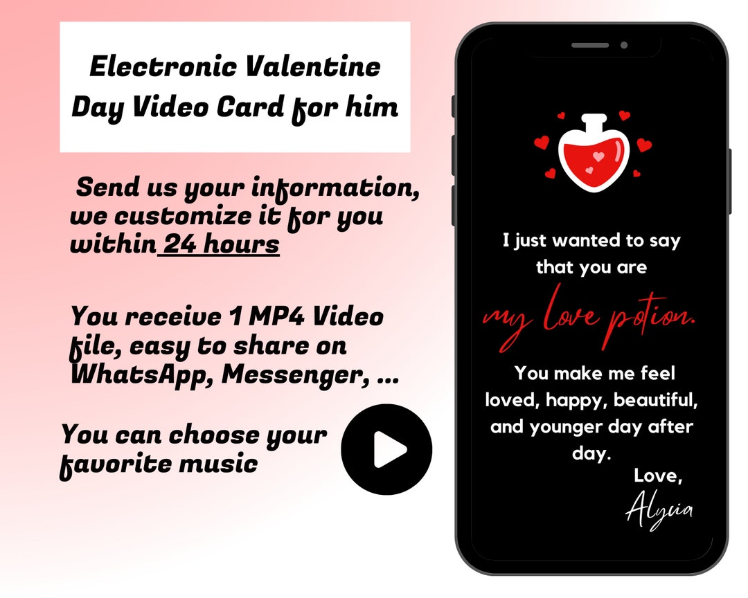 Valentine Video Card | Animated Valentine Card| Valentines Day E-card ...