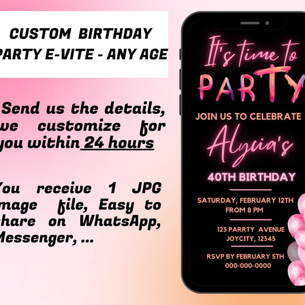 Orange Birthday Itenary - Etsy