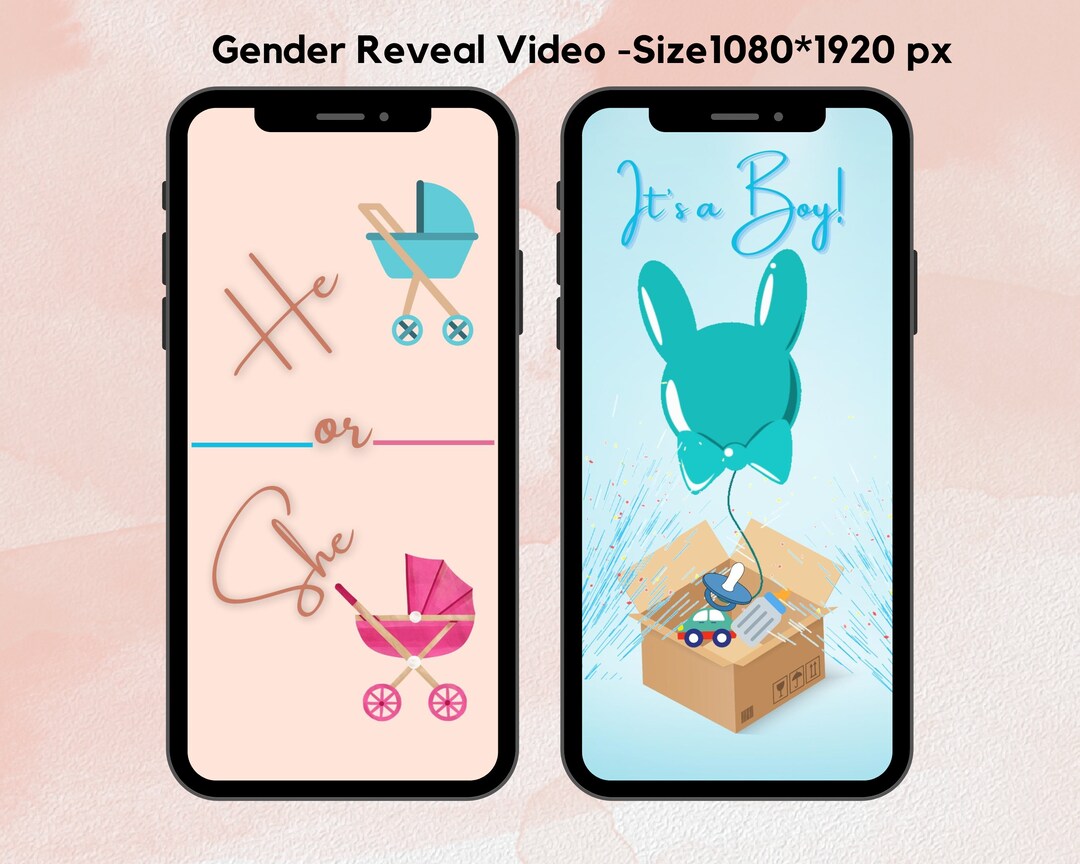 Electronic Baby Gender Reveal Video | Its a Boy Digital Announcement ...