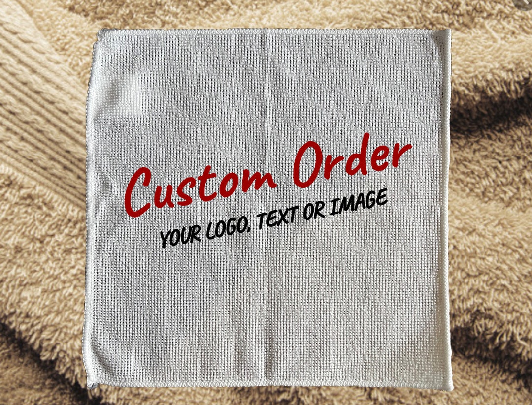 CUSTOM 4-pack Microfiber Face Towel Washcloth 11x11 In - Etsy