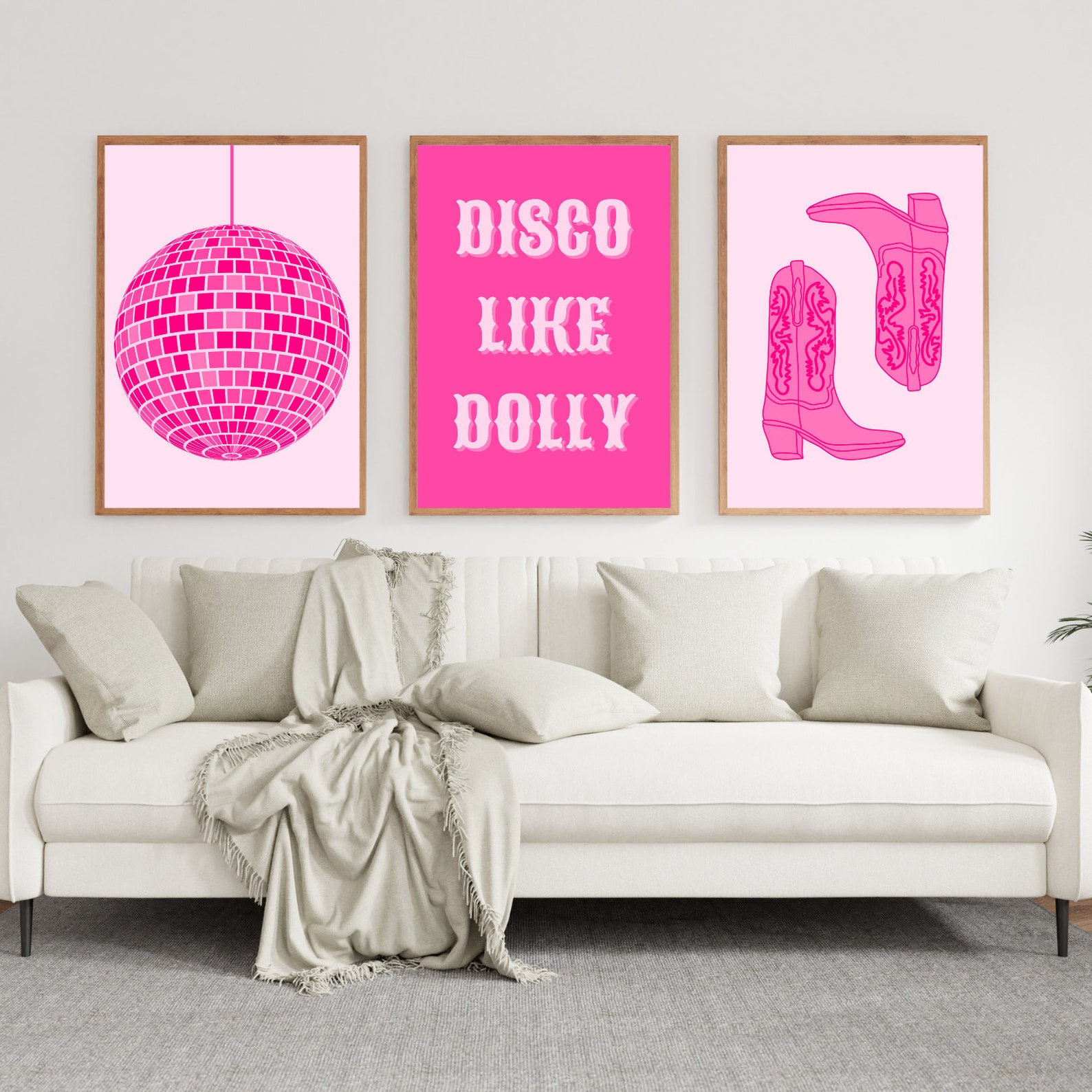 Disco Like Dolly Print Digital Download Disco Ball Hot Pink - Etsy