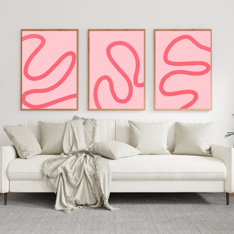 Pink Abstract - Etsy