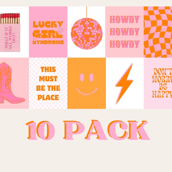 Pink and Orange - Etsy