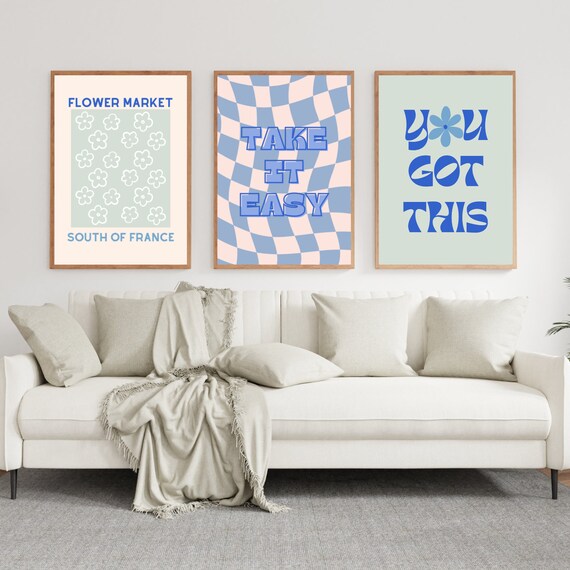 Pastel Wall Art Set Wall Collage Flower Market Print - Etsy