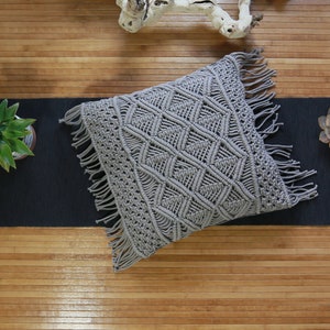 Macrame Pillow - Etsy