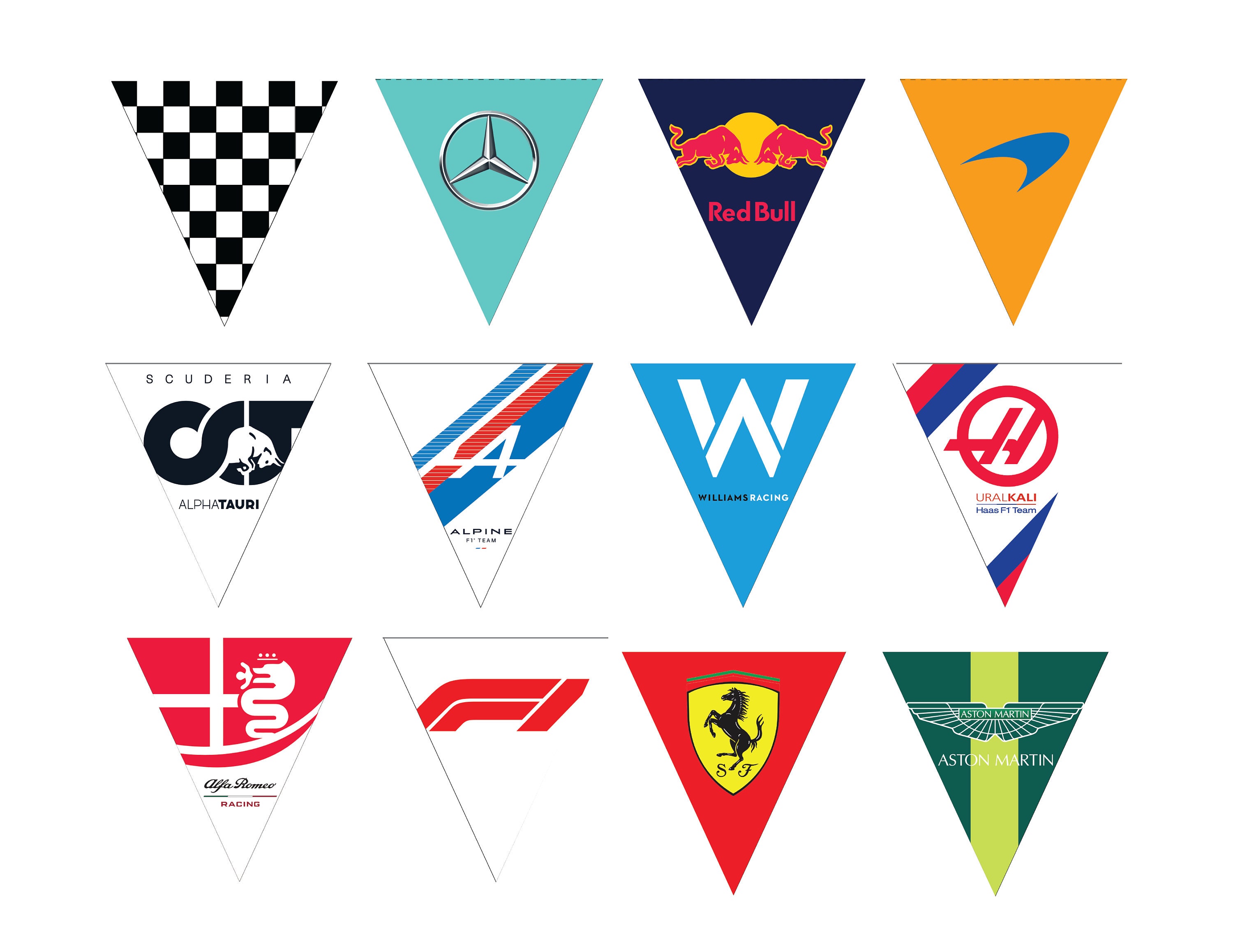F1 2021 Banners fordecoration PDF file for printing. | Etsy
