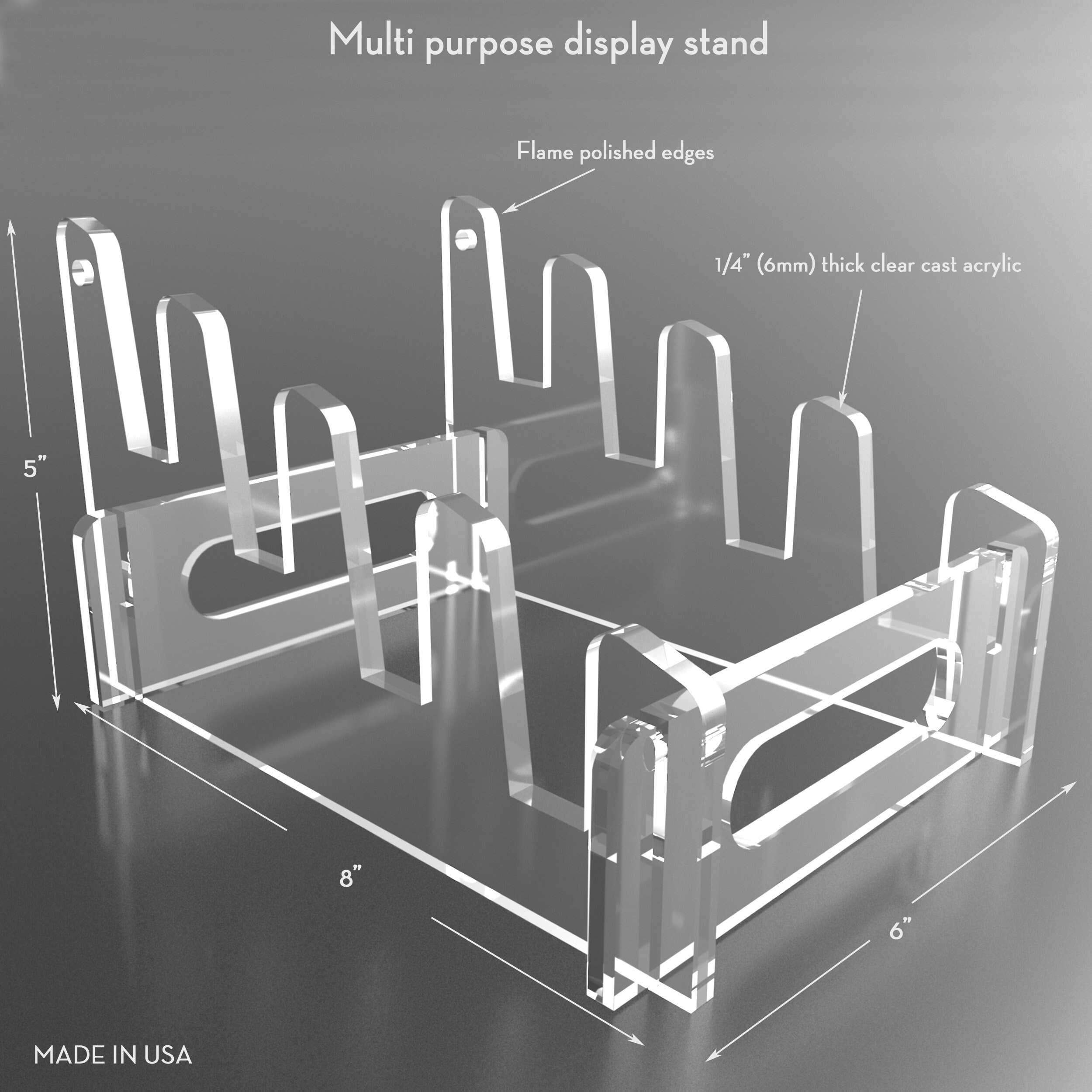 Vray Designs LLC - Clear Acrylic Plate Stands: Elegant Dinnerware ...