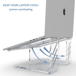 Vray Designs Acrylic Laptop Stand, Ergonomic Laptop Stand, Portable ...