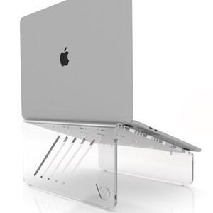 Clear Acrylic Laptop Stand, Portable & Ergonomic Laptop Stand Acrylic ...