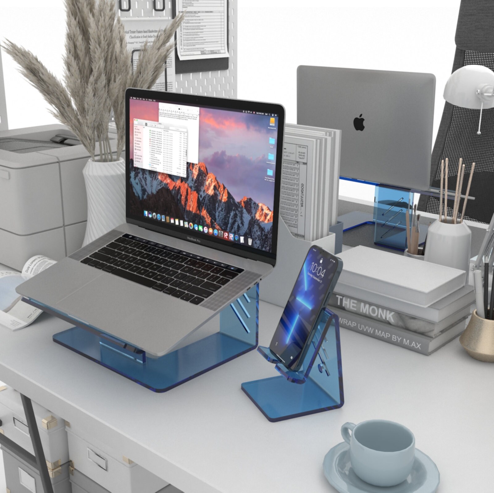 Acrylic Laptop and Phone Stand Portable Ergonomic - Etsy Canada