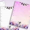 Witchy Colourful Printable Writing Paper / A4 / 8.5x11, Goth Moon ...