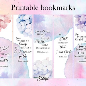 Printable Bible Verse Bookmarks Set #6 STRENGTH 2 | Size A4 | Instant ...