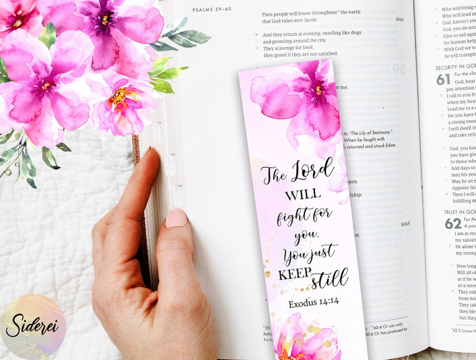 Printable Bible Verse Bookmarks Set #1 PATIENCE | Size A4 Instant ...