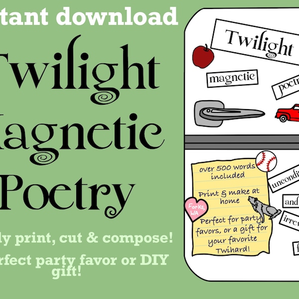 Magnetic Poetry - Etsy