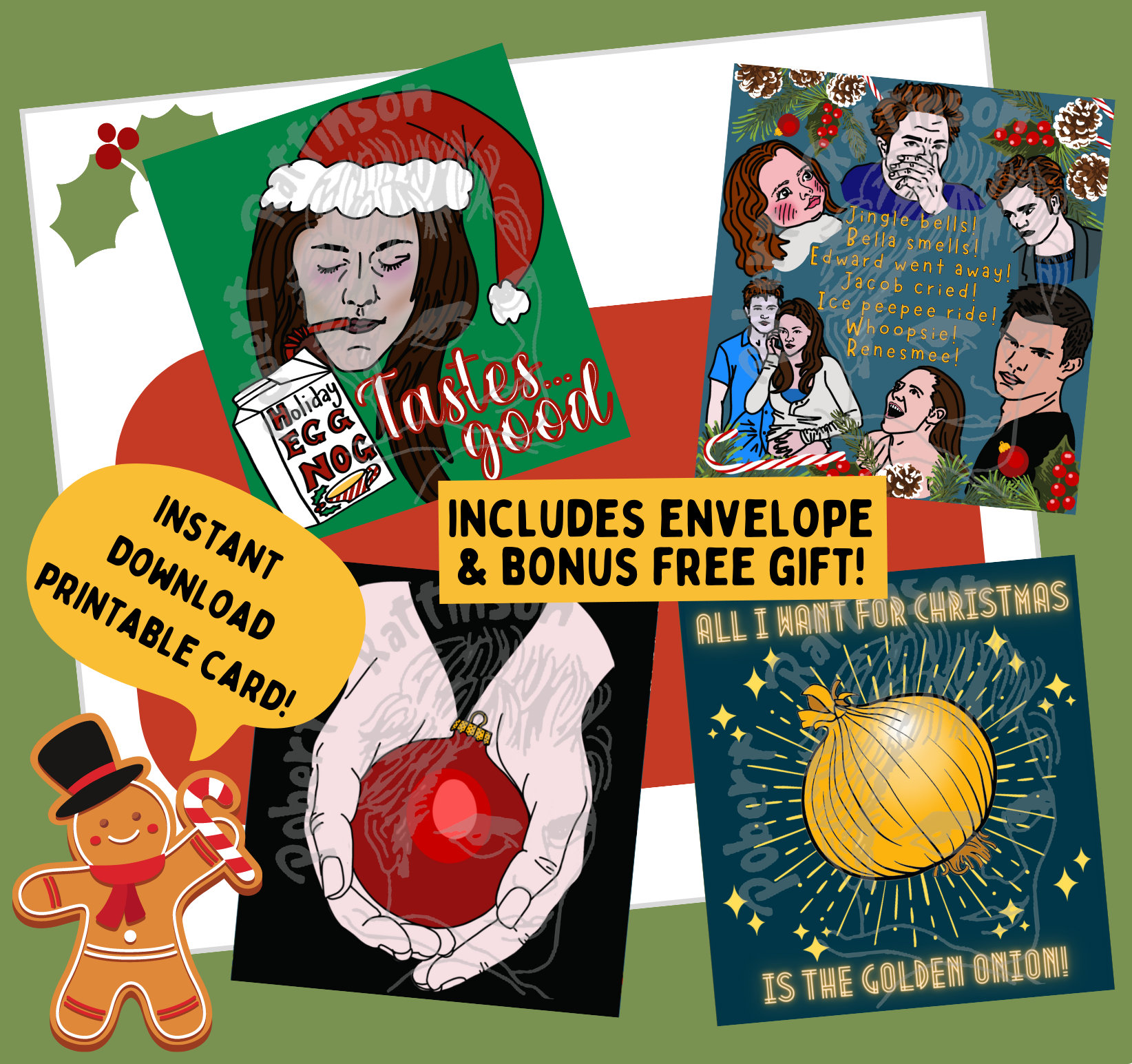 TEN DESIGNS INCLUDED! Twilight Saga Bargain Bundle Printable Christmas ...