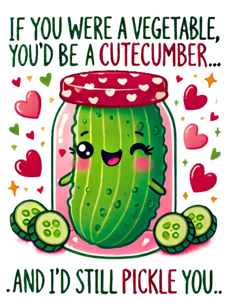 Valentine’s Day Digital Download Card - 'if You Were a Vegetable, You’d ...