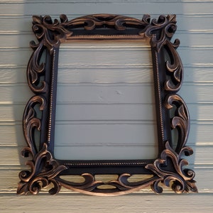 Hand Painted Ornate 8X10 Picture Frame. 12X14 Inches Around - Etsy