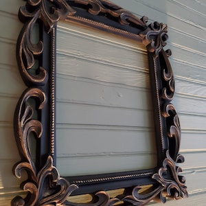Hand Painted Ornate 8X10 Picture Frame. 12X14 Inches Around - Etsy